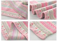 China Sofa Knit Throw Blanket Machine Washable Cotton Home Decor Blanket for sale