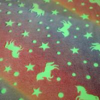 China Girls Glow In The Dark Blanket Kids Polyester Cozy Fleece Throw Blanket for sale
