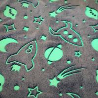 China Fluffy Glow In The Dark Blanket Breathable Gifts Cozy Plush Fleece Blanket for sale