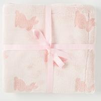 China 100% Polyester Super Soft Cutting Flannel Fleece Baby Blanket for sale