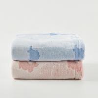 China 100% Polyester Super Soft Cutting Flannel Fleece Baby Blanket for sale