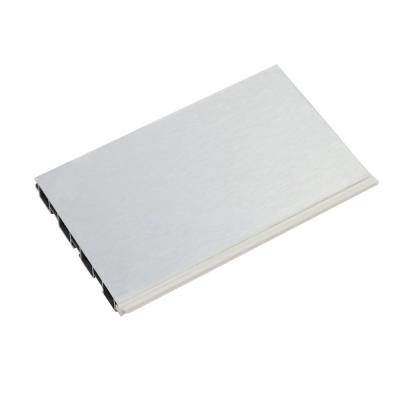 China Silver PVC Cornice Skirting Line 5.8m Interior Decorative Plastic Base Board Cover 20cm Width for sale
