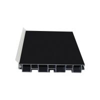 China Silver PVC Cornice Skirting Line 5.8m Interior Decorative Plastic Base Board Cover 20cm Width for sale