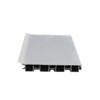 China Silver PVC Cornice Skirting Line 5.8m Interior Decorative Plastic Base Board Cover 20cm Width for sale