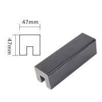 China Modern PVC Stair Handrail 47x47mm for Home Decoration Durable Handrail for sale