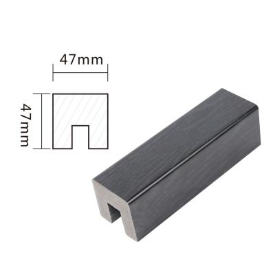 China Modern PVC Stair Handrail 47x47mm for Home Decoration Durable Handrail for sale