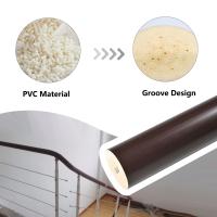 China PVC Handrail 45mm Round Decorative Railing for Stair Railing Modern Hotel Home Use for sale