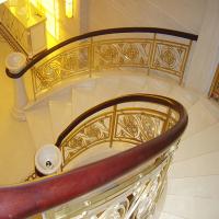 China SO50 Decorative PVC Handrail 50mm Round for Metal Railing Stair Handrail for sale