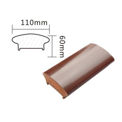 China SO PVC Decorative Stair Handrail 110x60mm Modern Home Railing 3 Year Warranty for sale