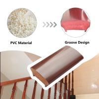China SO PVC Decorative Stair Handrail 110x60mm Modern Home Railing 3 Year Warranty for sale