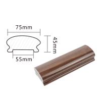 China SO745 PVC Plastic Handrail 75x45mm Horseshoe Design for Stair Railings for sale