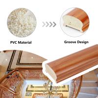 China PVC Stair Handrail 65x40mm Modern Design for Home Decor and Stair Parts for sale