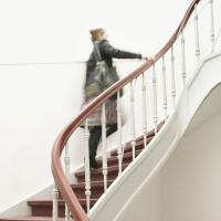 China PVC Stair Handrail 65x40mm Modern Design for Home Decor and Stair Parts for sale