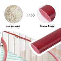 China PVC Handrail for Stair Railings 57x40mm Modern Indoor Color Selection for sale
