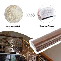 China PVC Stair Balustrade Railing 75x45mm Interior Handrail System 3 Year Warranty for sale