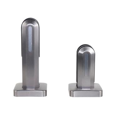 China Aluminum Glass Clip Spigot H130 H160 H200 for Glass Balustrade Railing and Pool Fencing for sale