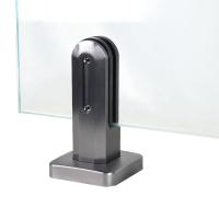 China Aluminum Glass Clip Spigot H130 H160 H200 for Glass Balustrade Railing and Pool Fencing for sale