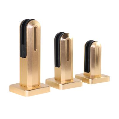 China Frameless Outdoor Baluster SS 304 Glass Fence Railing Swimming Pool Handrail Balcony Glass Clamp H130 H160 H200 for sale
