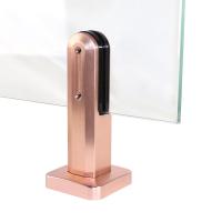 China Custom Aluminum Glass Clamp Holder 130mm 160mm 200mm for Swimming Pool Railing for sale