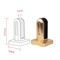 China Aluminum Glass Railing Clamp for Pool Balustrade H130 H160 H200 12mm Tempered Glass for sale