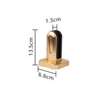 China Aluminum Glass Clamp for Pool Fence H130 H160 H200 Suit 12mm Tempered Glass for sale