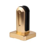 China Ground Mounted Glass Spigot for Deck Fence Balustrade Panel Holder 10mm 12mm Glass Aluminum H130 H160 H200 for sale