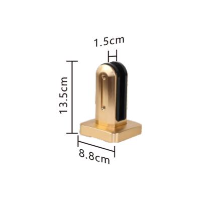 China Aluminum Glass Clamp Handrail Balustrade Railing Profile for 12mm Tempered Glass H130 H160 H200 for sale