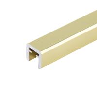China Aluminum Glass Railing Handrail 20x20x3.5mm for 10-12mm Tempered Glass Black Silver for sale