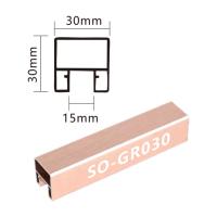 China Electrophoresis Multi-Color Aluminum Alloy Railing Light 30x30mm for Luxury Stair Handrail for sale