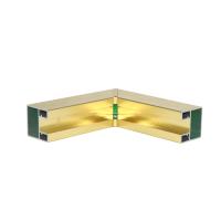 China Aluminum Alloy Glass Railing 30x30mm Floor Mounted Handrail for Stairs Deck Bridge for sale