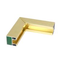 China Aluminum Alloy Glass Railing 30x30mm Floor Mounted Handrail for Stairs Deck Bridge for sale