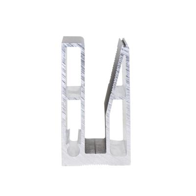 China Aluminum U Shape Glass Channel for 10-13mm Glass Tempered Glass Balcony Enclosure 45x80mm for sale