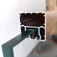 China AA6063 Aluminum U-Channel Profile Tempered Glass Frameless Railing Handrail 40x40mm for 10-18mm Glass for sale