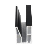 China Aluminum U Channel Profile for 6-12mm Frameless Glass Railing Balustrade W45xH80mm for sale