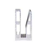 China Aluminum U Channel Profile for 6-12mm Frameless Glass Railing Balustrade W45xH80mm for sale
