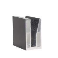 China Aluminum U Channel Profile for 6-12mm Frameless Glass Railing Balustrade W45xH80mm for sale