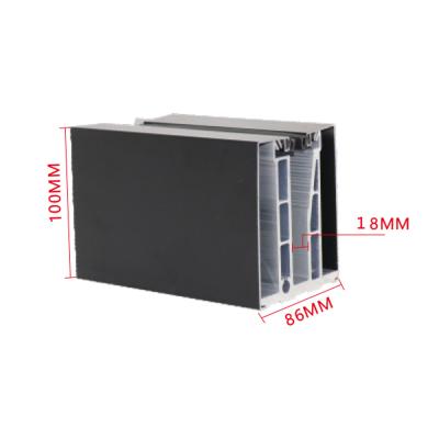 China Aluminum Alloy Top Mount Glass Supporting System W86xH101mm for Frameless Glass Railing for sale
