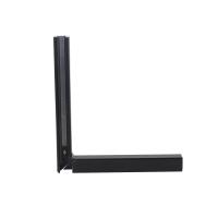 China Aluminum Glass Railing Handrail Floor Mounted for 10-12mm Tempered Glass Balustrade for sale
