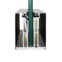 China Aluminum U Channel Glass Fence Rail 86x101mm for 10-17mm Glass Indoor Outdoor for sale