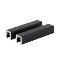 China Aluminum U Channel Glass Railing 20x20x14mm for Stairs Deck Terrace Outdoor Handrail for sale