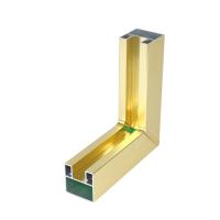 China Aluminum Glass Railing Handrail 30x30x1.5mm for Staircase and Balcony Black Silver Anodized for sale