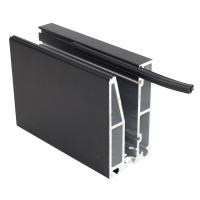 China Aluminum Glass Railing Profile U Channel Clamp 60x110mm for 10-18mm Glass Balustrade for sale