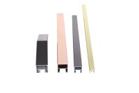 China Aluminum U Profile Handrail for Staircase 30x30x1.5mm for 10-14mm Glass for sale