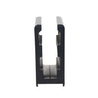 China Aluminum U Channel Profile for Glass Railing 32mm x 80mm for 10-18mm Glass Balcony Fence for sale