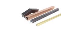 China Aluminum U Profile Handrail for Staircase 30x30x1.5mm for 10-14mm Glass for sale