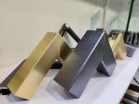 China Brushed Aluminum Glass Stair Balustrade Handrails AA6063 40x40mm for 10-18mm Glass for sale