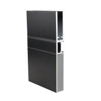 China Minimalist Frameless Glass Clamp Profile Aluminum Balustrade for Floor Mount 29x228mm for sale
