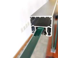 China AA6063 Aluminum U Channel Glass Railing 40x40mm for Stair Balcony Outdoor for sale