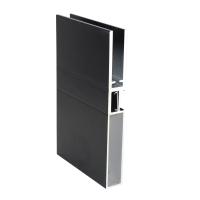 China Aluminum Frameless Glass Shoes U Channel Railing 29mm x 228mm for 10-18mm Glass for sale