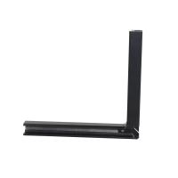 China Aluminum U Channel Glass Handrail 20x20x3.5mm for Stair Balcony Indoor Railing for sale
